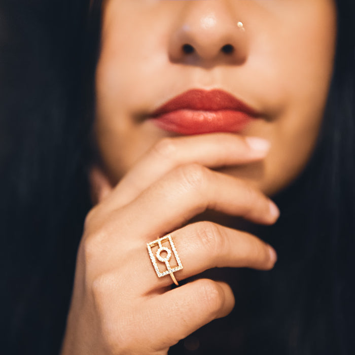 Aboriginal Flag | Iced Outline Ring | BROSISCUS