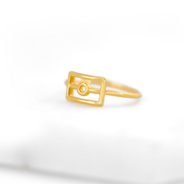 Gold Flag Ring | Aboriginal Flag Ring | BROSISCUS