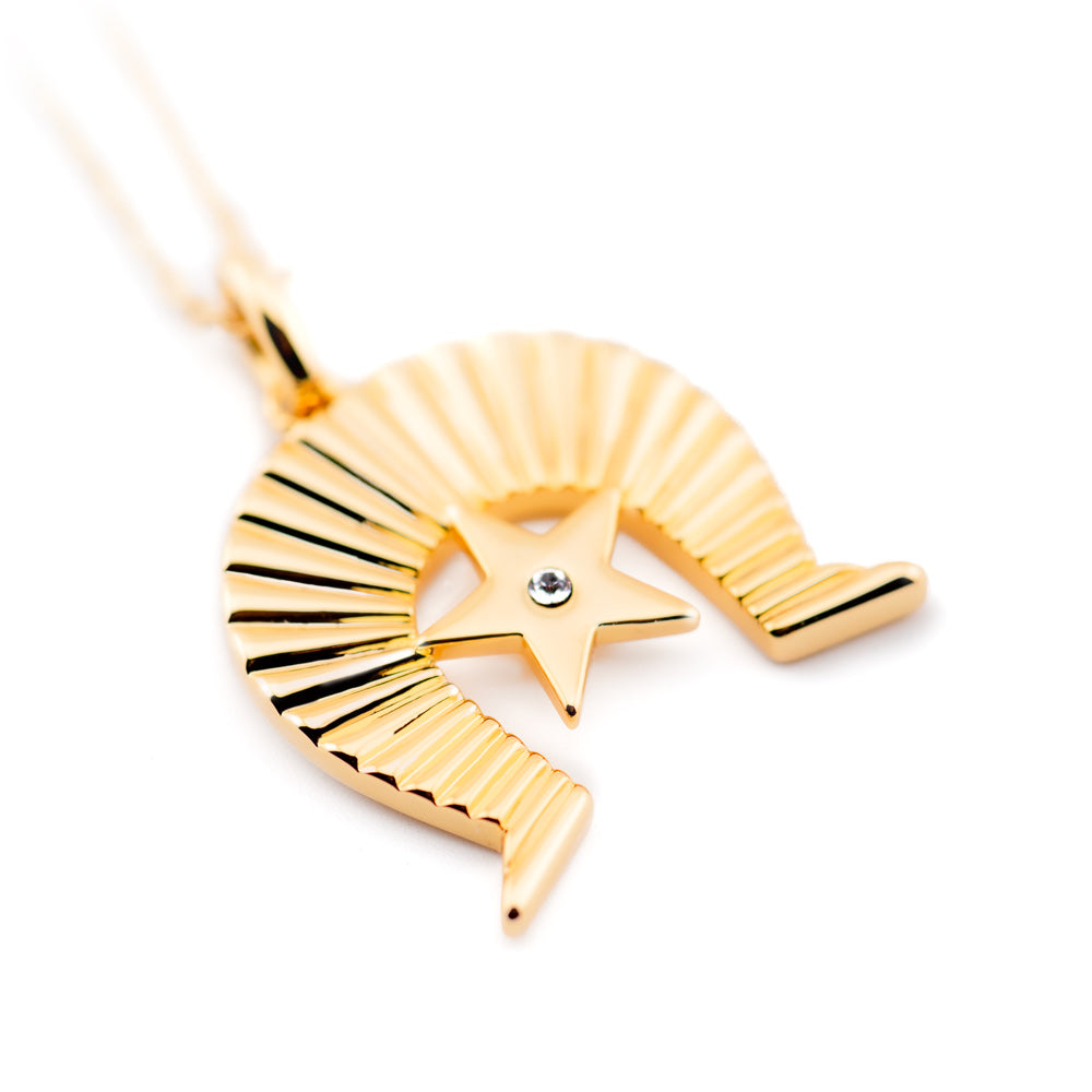 Gold Star Dhoeri Necklace | Torres Strait Island Jewellery | BROSISCUS