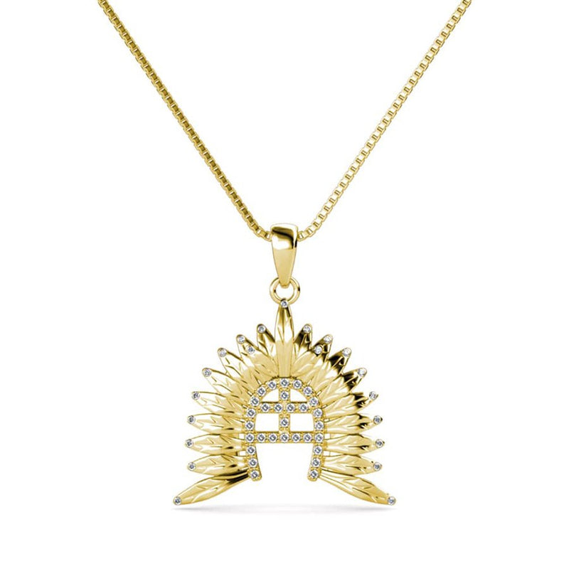 Gold Crystal Dhari Pendant | Torres Strait Island Dhoeri – BROSISCUS